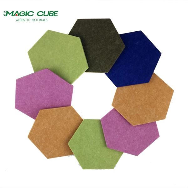 Quality Recycled 100% Pet Felt Polyester Fibre Acoustic Panel For Space Decoration for sale
