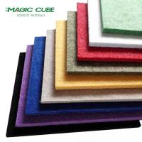 China 100% PET Felt Embossed Polyester Acoustic Panels For Multi Function Hall for sale