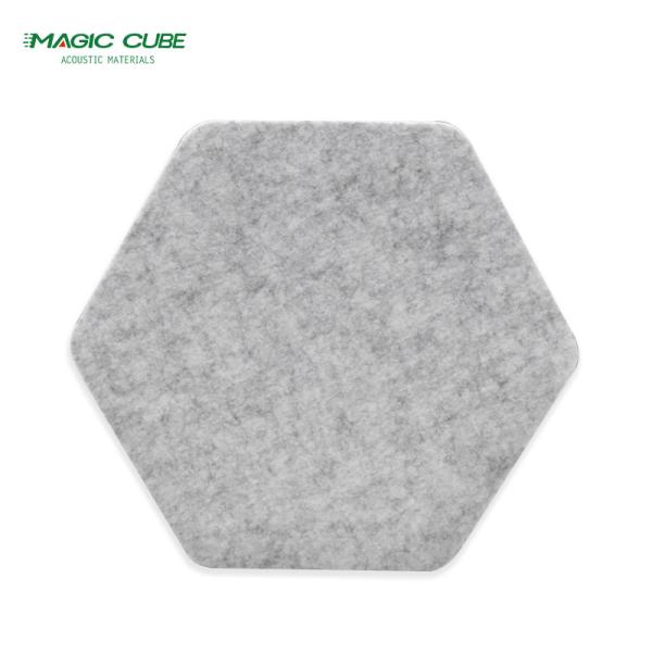 Quality 100% Polyester Fiber Sound Proof Wall Panels Heat Insulation With 3D Design for sale