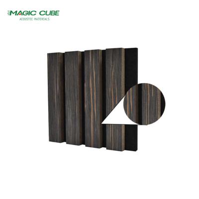 China Custom Pattern Wooden Acoustic Slat Eco-friendly Soundproofing for Office Building for sale