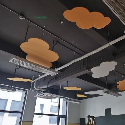 Cina Pannelli sonori a soffitto in fibre di poliestere colorate per uffici in vendita