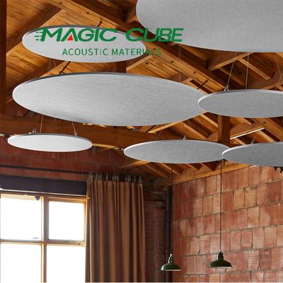 Cina Pannelli sonori a soffitto in fibre di poliestere colorate per uffici in vendita