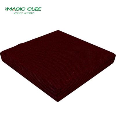 China Glass Wool Fabric Wrapped Wall Panels Aluminium Frame For Fire Protection for sale
