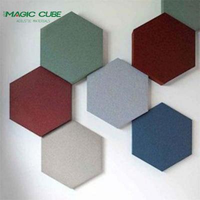 China Glass Wool Fabric Wrapped Wall Panels Aluminium Frame For Fire Protection for sale