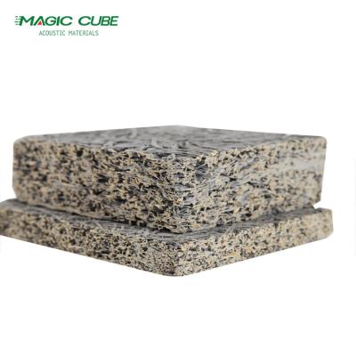 Cina Materiale di cemento inorganico pannello acustico esagonale pannelli di cemento di lana di legno 600*2400mm con chiodi in vendita
