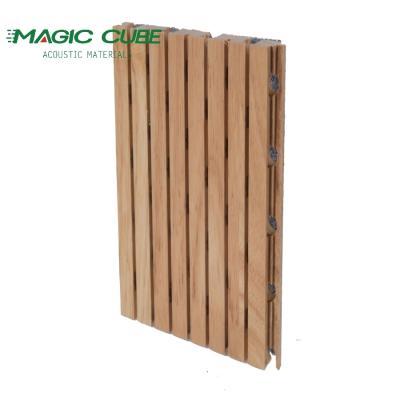China Contemporary Design Style Wooden Grooved Acoustic Panels with Normal MDF Core Material for sale