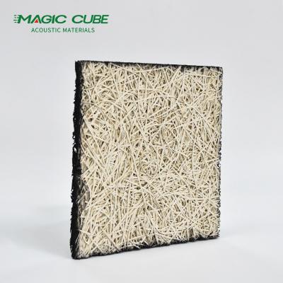 China Quick Installation Wood Wool and Cement Square Acoustic Panel with Fireproof Design for sale