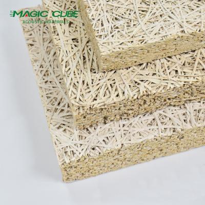 China Quick Installation Wood Wool and Cement Square Acoustic Panel with Fireproof Design for sale