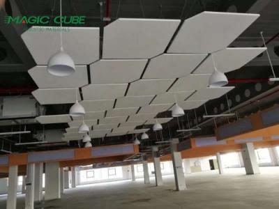China MDF 27mm Fiberglass Drop Ceiling Tiles Noise Reduction For Hotel Kitchen for sale
