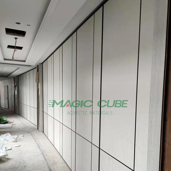 Quality Melamine MDF Foldable Acoustic Partition System Fabric Surface For Hotel for sale