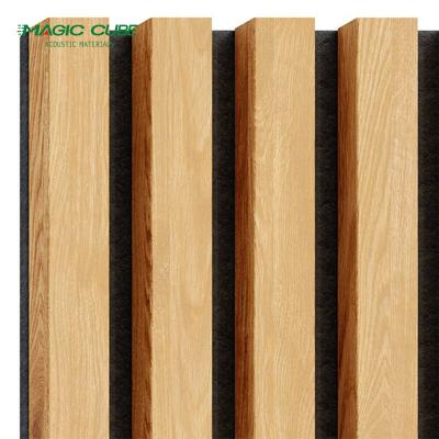 China Wood Wall Acoustic Panel Standard Size 2400*600*21 mm for Soundproofing Solutions for sale