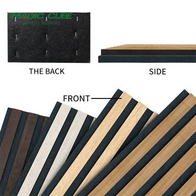 China Veneer Finish Wooden Acoustic Panel for Eco-friendly Sound Absorption in Apartments for sale