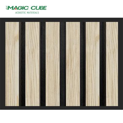 중국 현대 디자인 플레어 마무리 사용자 지정 아쿠패넬 소음 격리용 목재 슬레이트 음향 패널 판매용