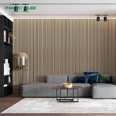 China Factory price Design Oak 3 sided veneered  Akupanel Diffusion Wall Acoustic Panel for sale