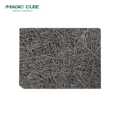 China Customized Painting Cement Fiber 15mm/20mm Thickness Wooden Wool Wall Panels For Cinema Or Hotel for sale