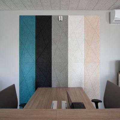 China Natural Pure Cementitious 1mm Fiber Width Wood Wool Acoustic Panel for sale