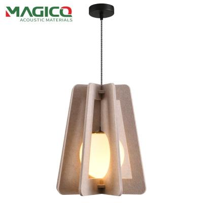 China Modern Style Polyester Fiber Lampshade Indoor Shade Cover Pet Acoustic Shade Felt Lamp Pendant Light Chandelier for sale