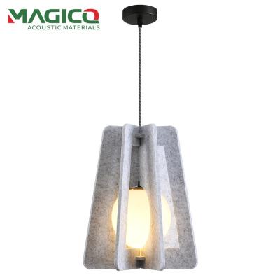 China Modern Style Polyester Fiber Lampshade Indoor Shade Cover Pet Acoustic Shade Felt Lamp Pendant Light Chandelier for sale