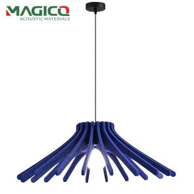China Home Decoration Hanging Lightshade Handmade Soundproof Felt Light Mushroom Model Lampshade Chandelier for sale
