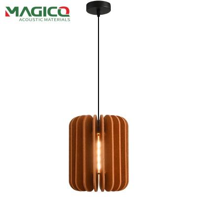 China Living Room Luxury Color Home PET Felt Lampshade Sound-absorbing Cotton Lighting Shade Chandelier for sale