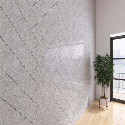 China Decorative Pet Acoustic Fiber Board Wall Polyester Acoustic Panel for sale