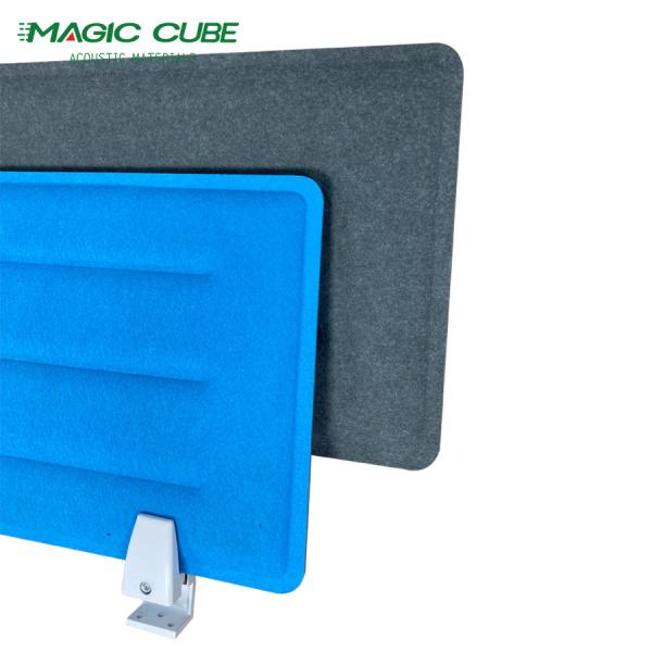Quality 100% Polyester Fiber Material Office Colorful PET Desk Divider Sound Absorber for sale
