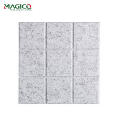 China Painel acústico de fibras de poliéster quadrado PET feltro painéis de parede acústicos azulejos de teto à prova de som à venda