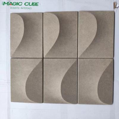 Cina Pannello acustico 3D PET personalizzabile per un migliore assorbimento acustico in sale riunioni in vendita