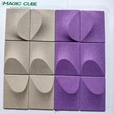 Cina Pannello acustico 3D PET personalizzabile per un migliore assorbimento acustico in sale riunioni in vendita