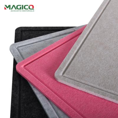 China Internos modernos melhorados por painéis acústicos de fibra de poliéster e painéis de parede acústicos de fibra de PET com desenhos 3D de alta qualidade à venda