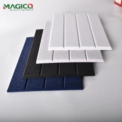 China Noise Control and Absorption Polyester Fiber Acoustic Panel PET Board for Room for sale