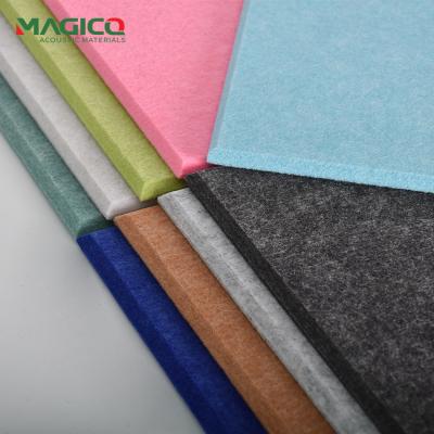 China Enhance acoustic comfort using Polyester Fiber Acoustic Panels together with PET Fiber Acoustic Wall Panels in stylish 3D design for sale