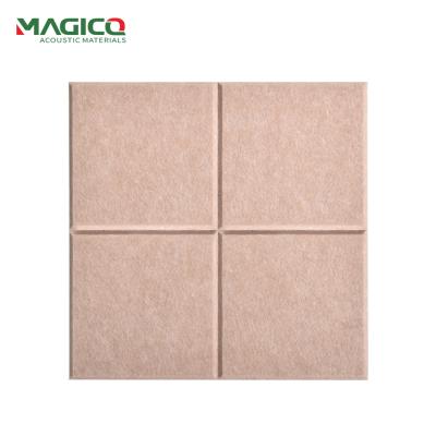 China Upgrade interiors with Polyester Fiber Acoustic Panels and PET Fiber Acoustic Wall Panels for effective 3D sound absorption walls for sale