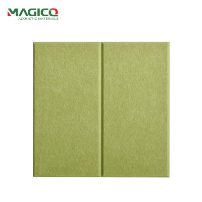 China Polyester Fiber Acoustic Panels combined with PET Fiber Acoustic Wall Panels create versatile 3D noise reducing decorative walls for sale