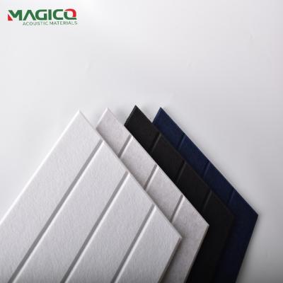 China Polyester Fiber Sound Absorption Panel 9mm thick Acoustic Polyester Fiber Sheets for sale