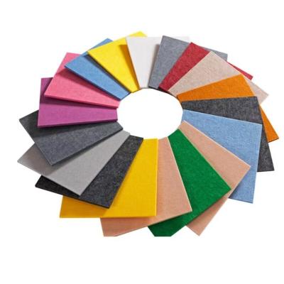 중국 폴리에스터 섬유 음향 패널 음향 차단 음향 장식 지속 가능한 다채로운 음향 패널 가장 좋은 벽용 음향 차단 패널 판매용