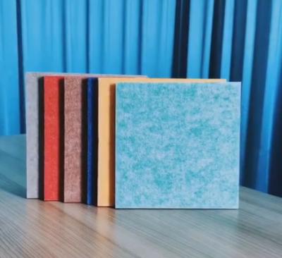 중국 폴리에스터 섬유 흡음 패널 파란색 회색 흡음 벽 패널 거실용 흡음 벽 패널 판매용