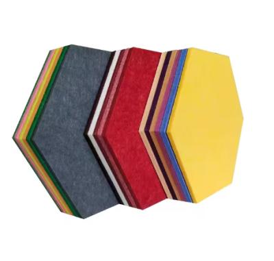 중국 폴리에스터 섬유 흡음 패널 육각형 흡음 패널 흡음 벽 패널 사무실 침실용 흡음 솔루션 판매용