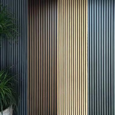 중국 나무 살 음향 벽 패널 오크 음향 살 나무 벽 패널 판매용