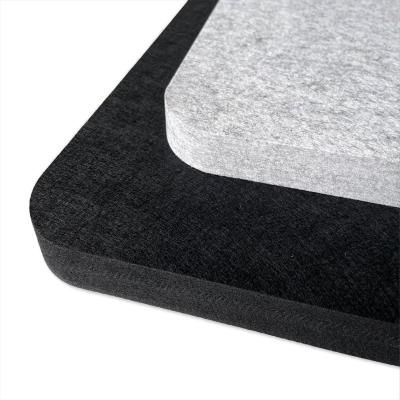 China Sound Absorption Polyester Fiber Panel Wall Noise Control Tile PET acoustic Felt for sale