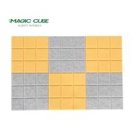 China Striped Square Pattern Polyester Fiber Acoustic Panel for Study Classroom for sale