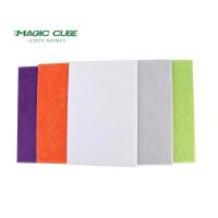 China Long Strip Rectangular Pattern Polyester Fiber Acoustic Panel For Full Wall Installation for sale