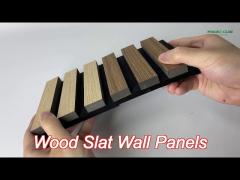 Office Easy Cleaning Acoustic Wood Panel Wall With Veneer Surface