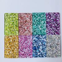 China Irregular Clear Colored Glitter Acrylic Sheets For Ornaments Hairpin Box Bag for sale