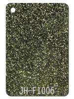 China Army Green Glitter Acrylic Sheets Wear Resistance Anti Scratch for sale