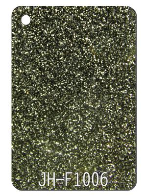 China Army Green Glitter Acrylic Sheets Wear Resistance Anti Scratch for sale