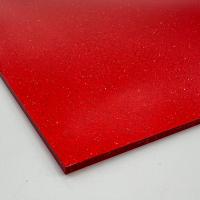 Cina L'acrilico di Cherry Red Candy Color Glitter riveste lo spessore di 3mm in vendita