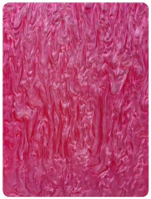 China El plexiglás de acrílico de Rose Red Pearl Marbling Cast cubre resistencia de humedad anti del rasguño en venta