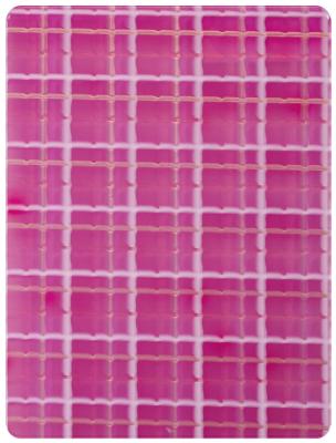 China 48 * 96 pulgadas Rose Red Grid Cast Pearl Tablero acrílico coloreado cortado a medida en venta