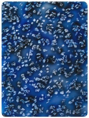 China Tablero cortado con láser de láminas acrílicas perladas de plexiglás fundido de color azul de 4x8 pies en venta